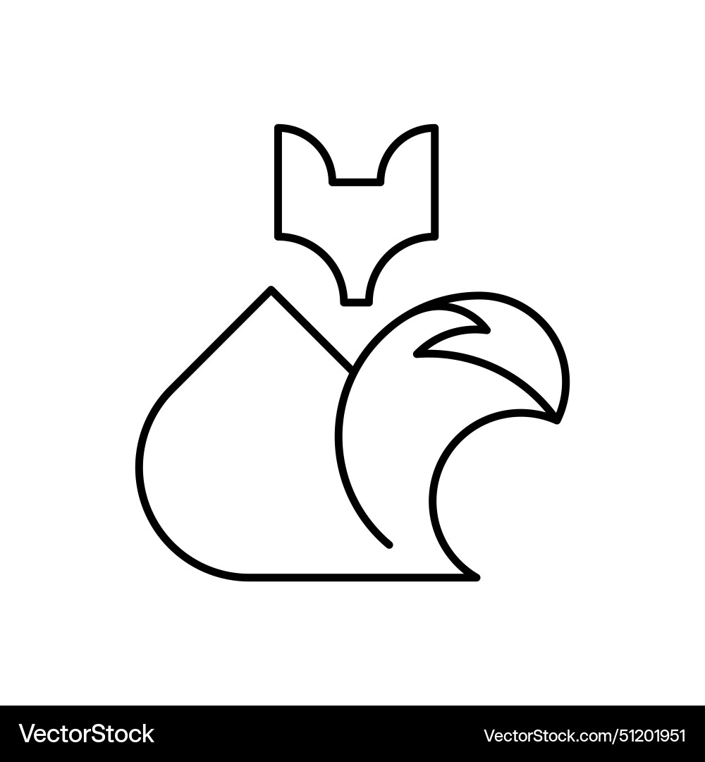 Fox logo Royalty Free Vector Image - VectorStock