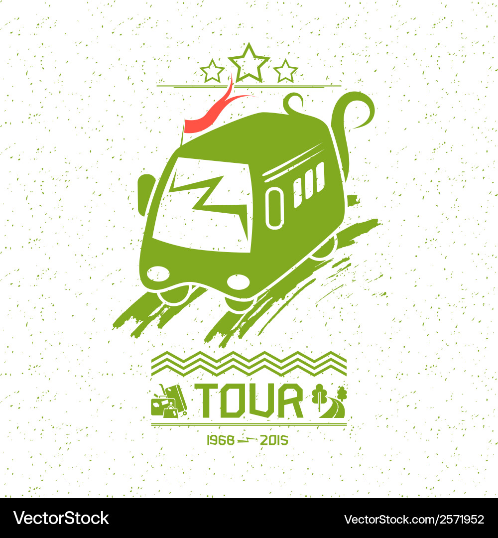 Bus travel Royalty Free Vector Image - VectorStock