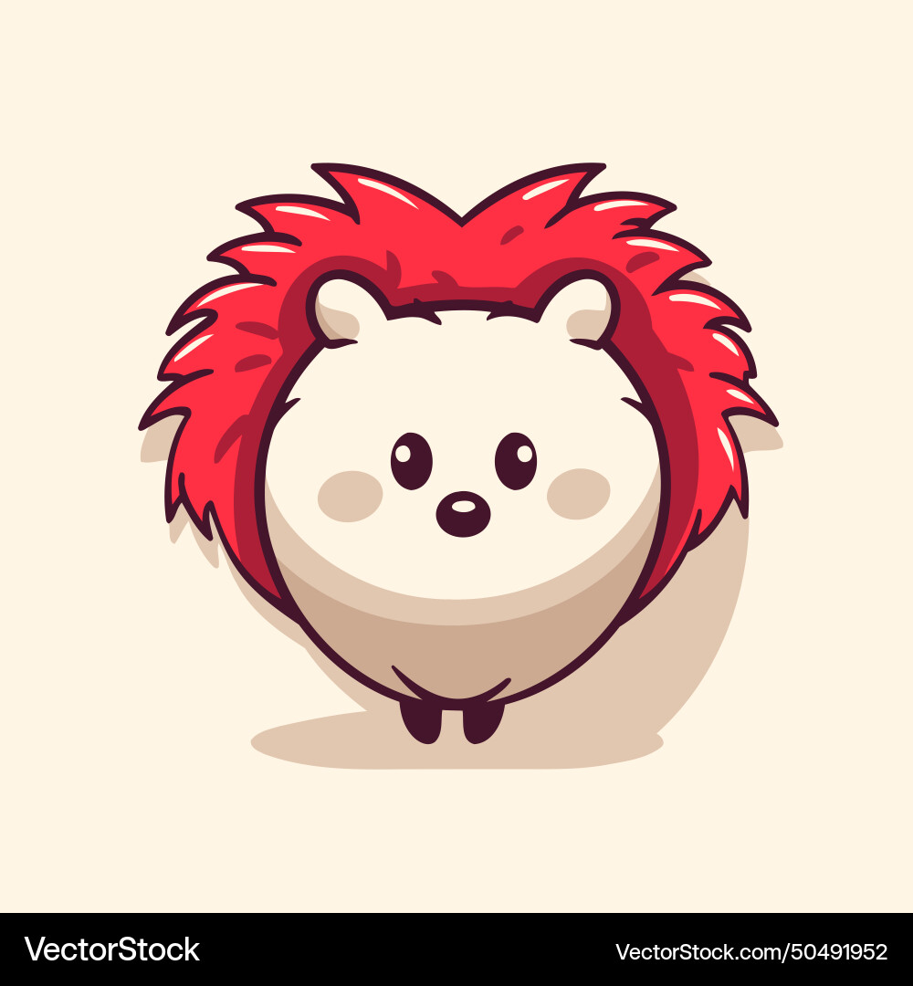 Cute cartoon hedgehog Royalty Free Vector Image