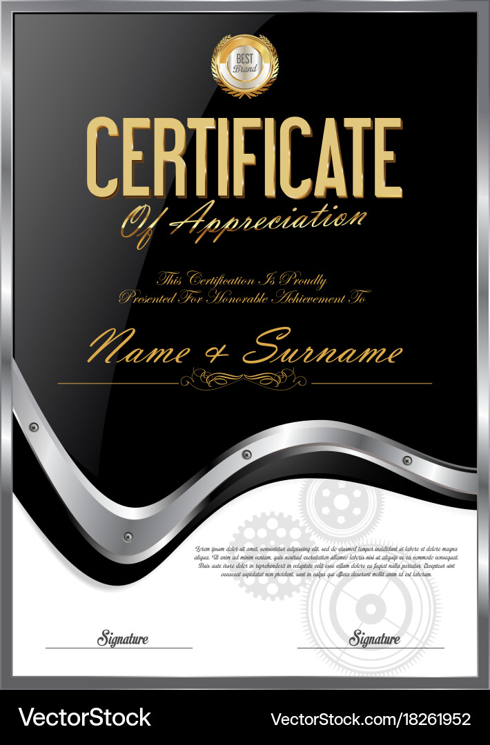 Mechanic Certificate Template