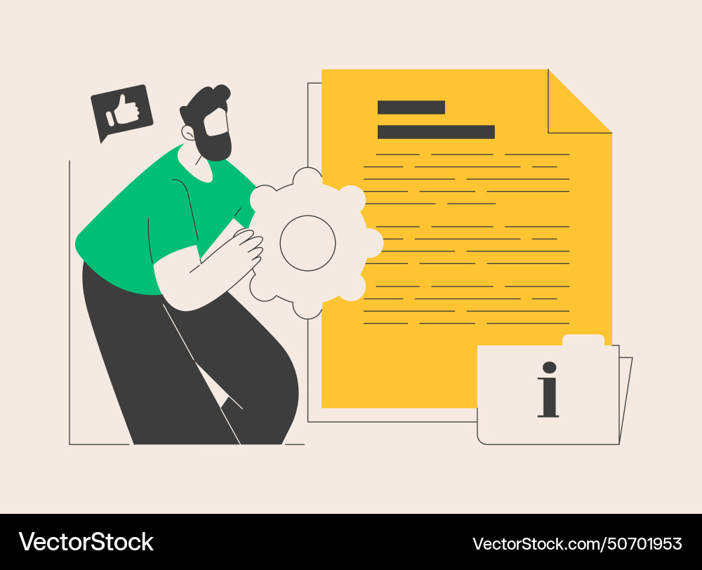 Customer service guide abstract concept Royalty Free Vector