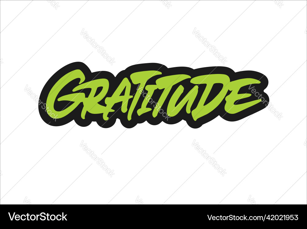 Gratitude logo design Royalty Free Vector Image