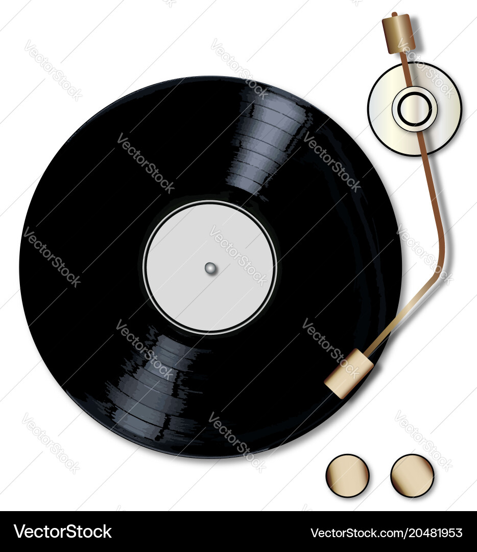 Record deck Royalty Free Vector Image - VectorStock