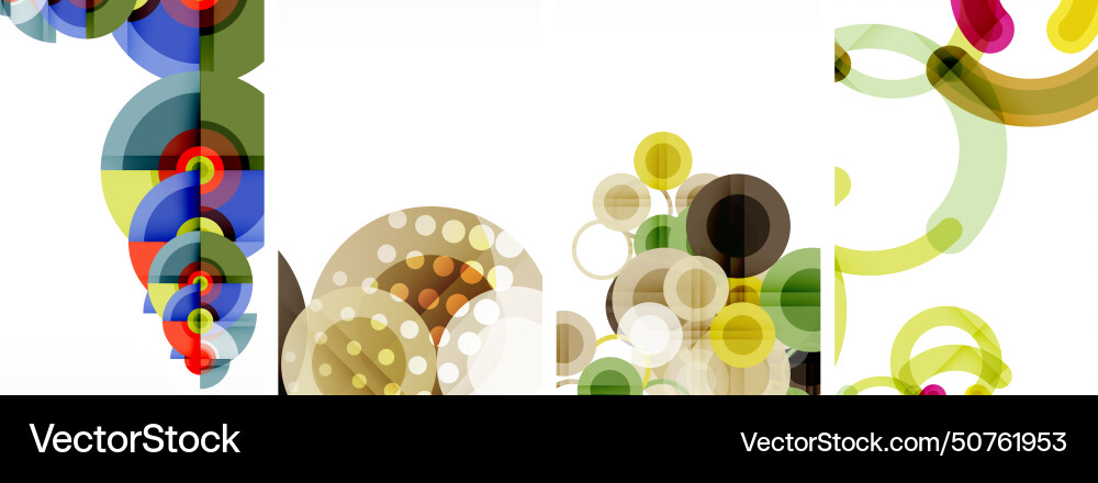 World of geometric elegance with abstract circle Vector Image