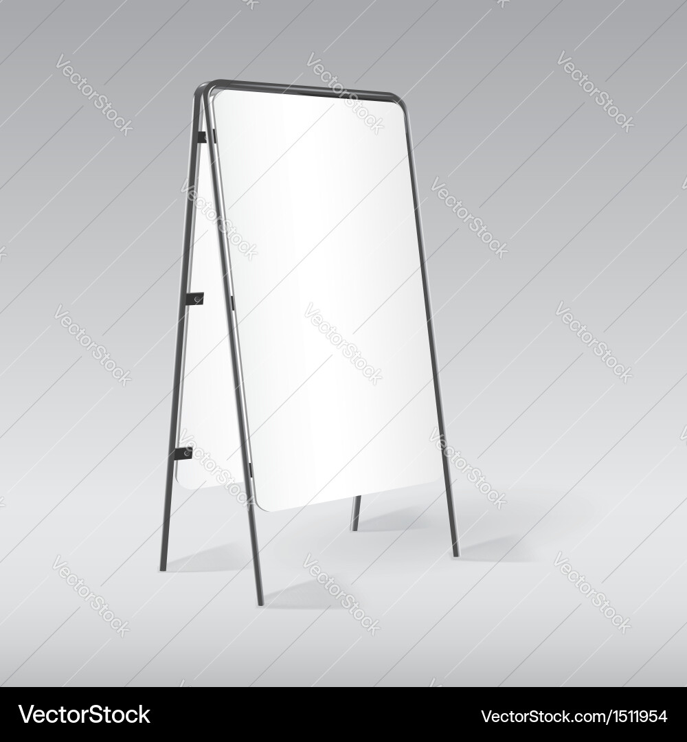 Blank pavement sign isolated template for your Vector Image