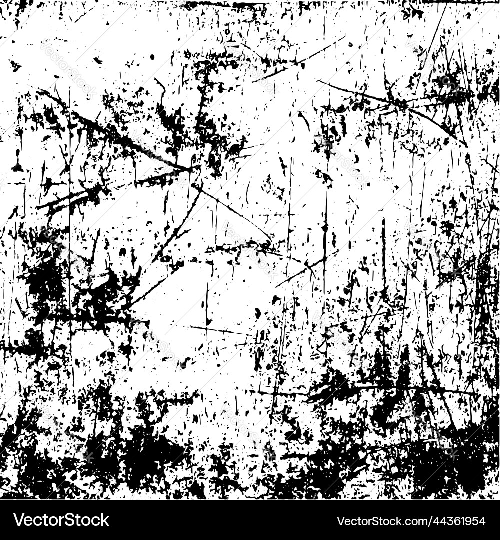 Distressed scratched metal concrete overlay Vector Image