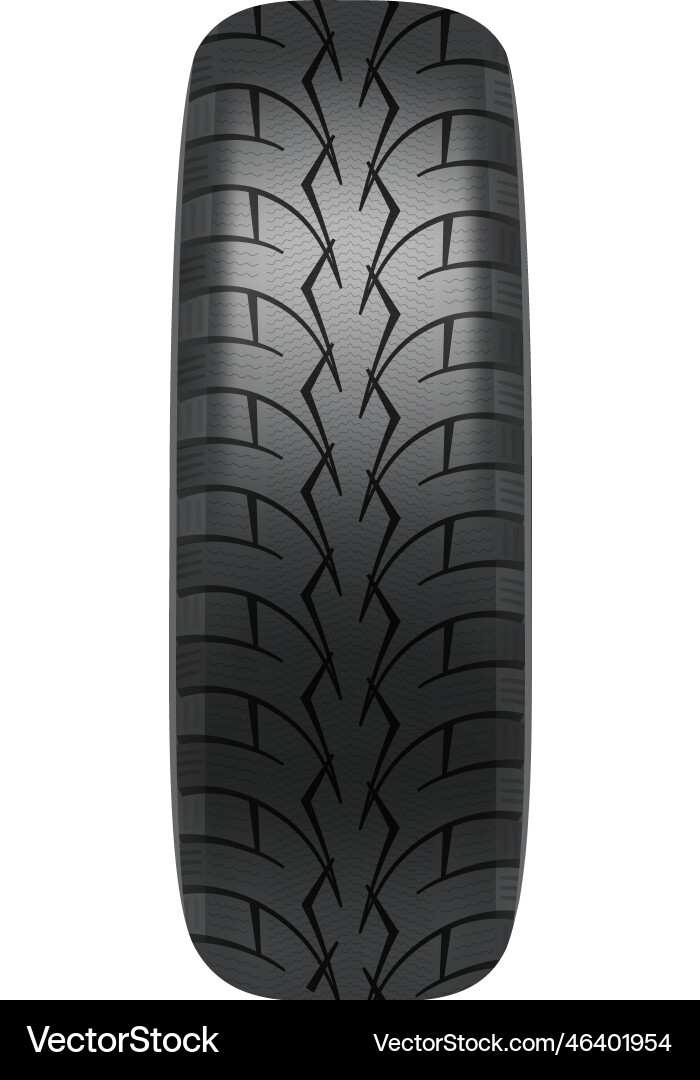 Realistic tire Royalty Free Vector Image - VectorStock