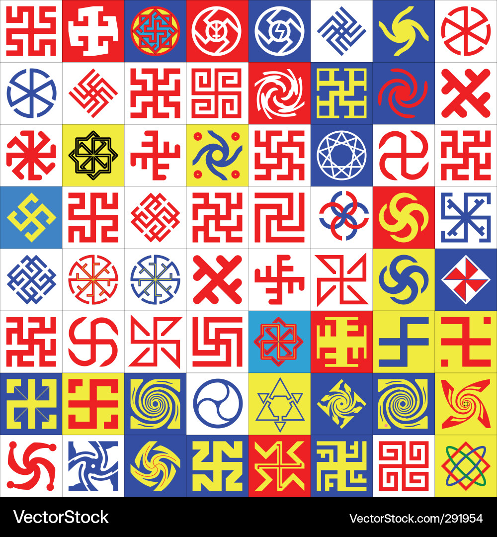 Runes occult symbols Royalty Free Vector Image