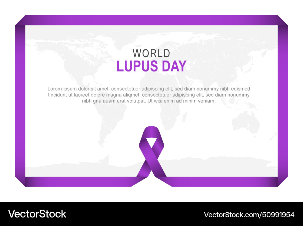 World lupus day background Royalty Free Vector Image
