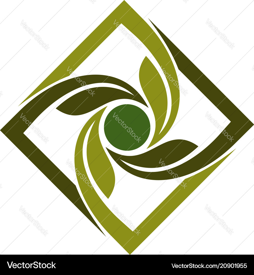 Green landscaping design Royalty Free Vector Image