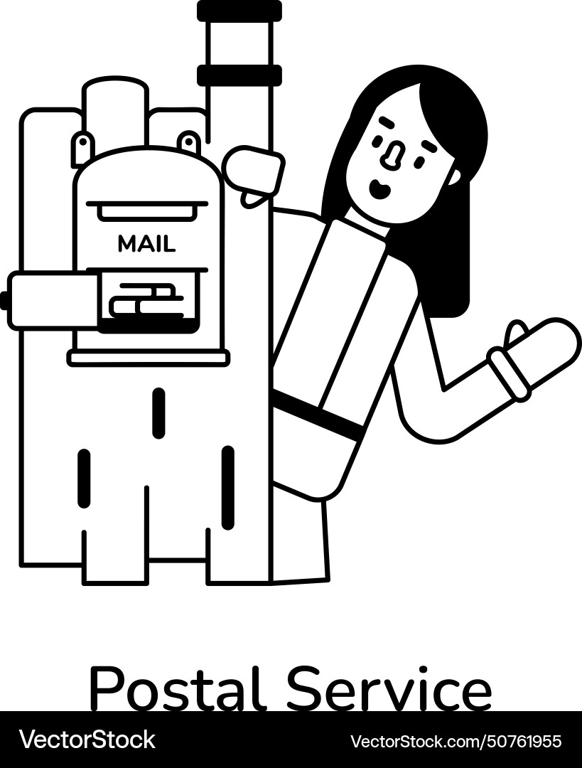 Postal service Royalty Free Vector Image - VectorStock