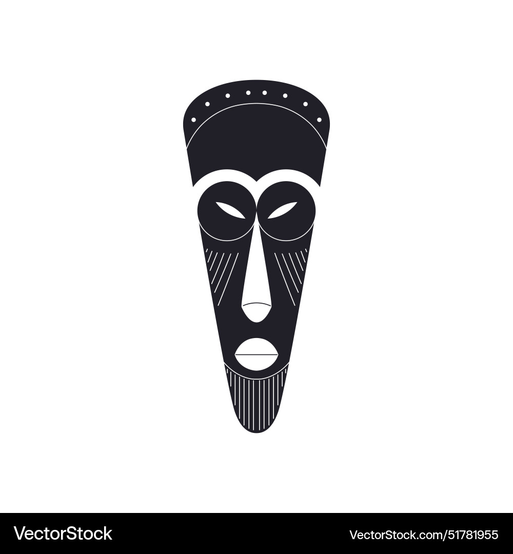 Traditional african masks Royalty Free Vector Image