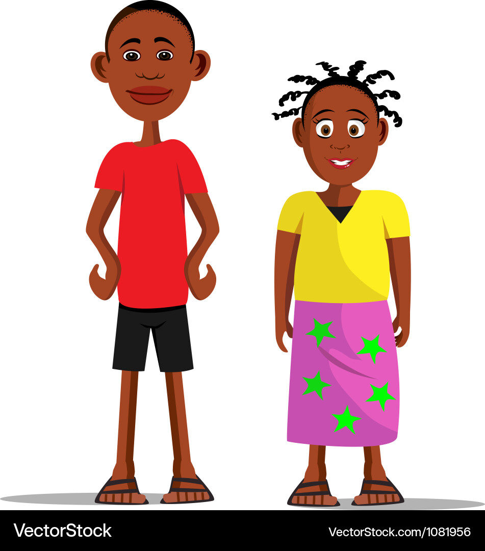 Brother sister Royalty Free Vector Image - VectorStock