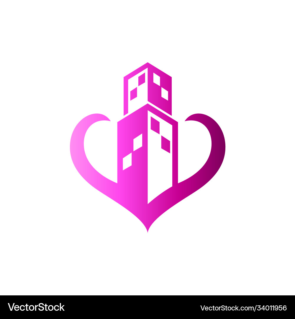 Love build logo Royalty Free Vector Image - VectorStock