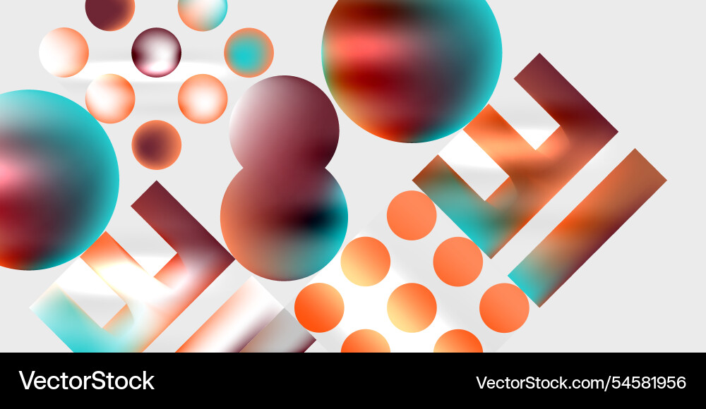 Simple shapes - circles triangles rectangles Vector Image