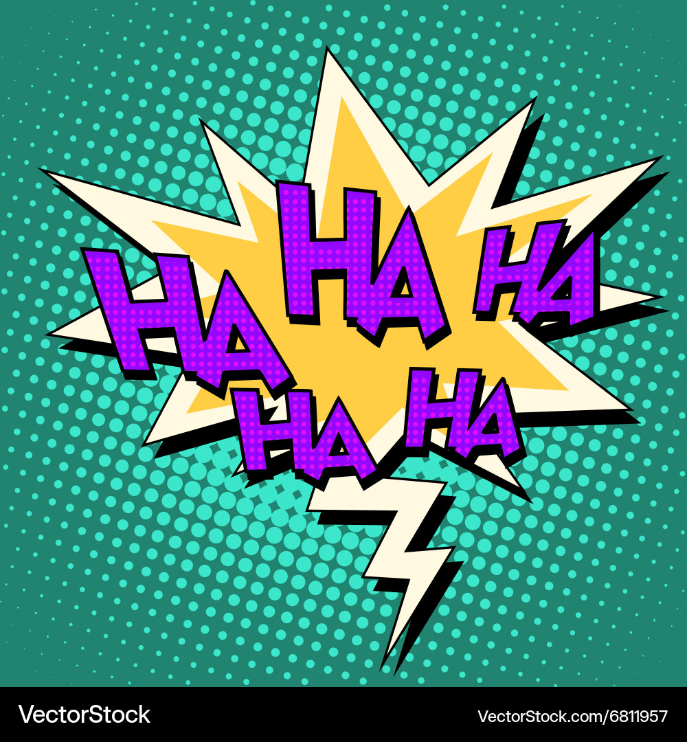 Comic Haha Text Vector Images (94)
