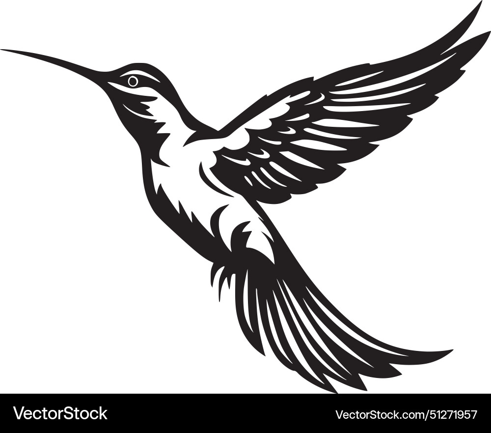 Hummingbird - high quality logo ideal Royalty Free Vector