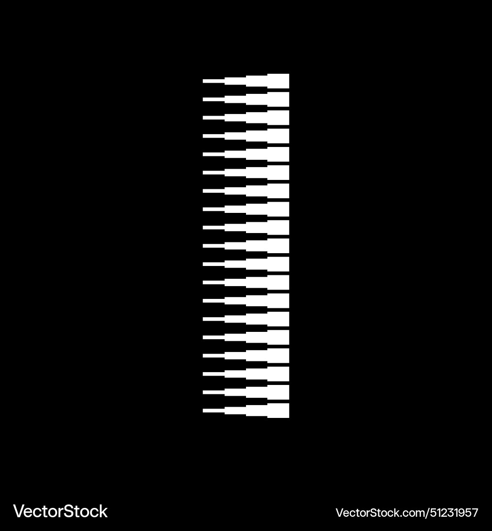 I letter lines logo icon Royalty Free Vector Image