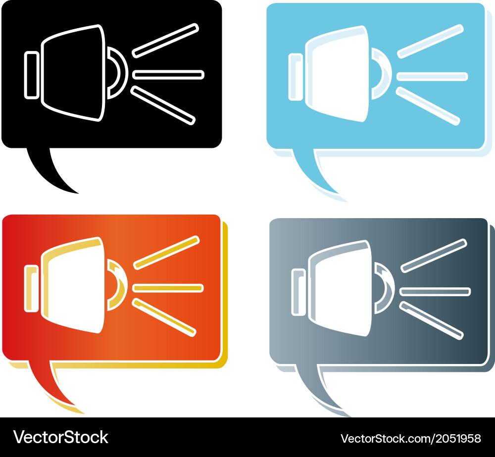 Bullhorn Royalty Free Vector Image - VectorStock