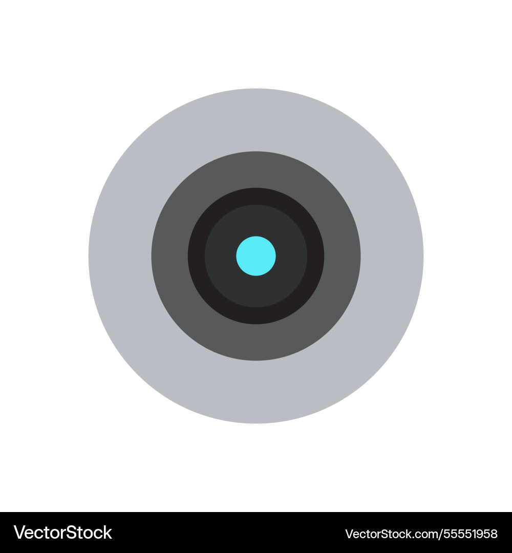 Camera lens logo Royalty Free Vector Image - VectorStock