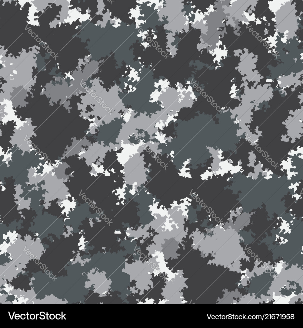 Camo urban grey hues colored camouflage pattern Vector Image