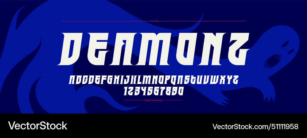 Classic serif vintage font for logos and emblems Vector Image