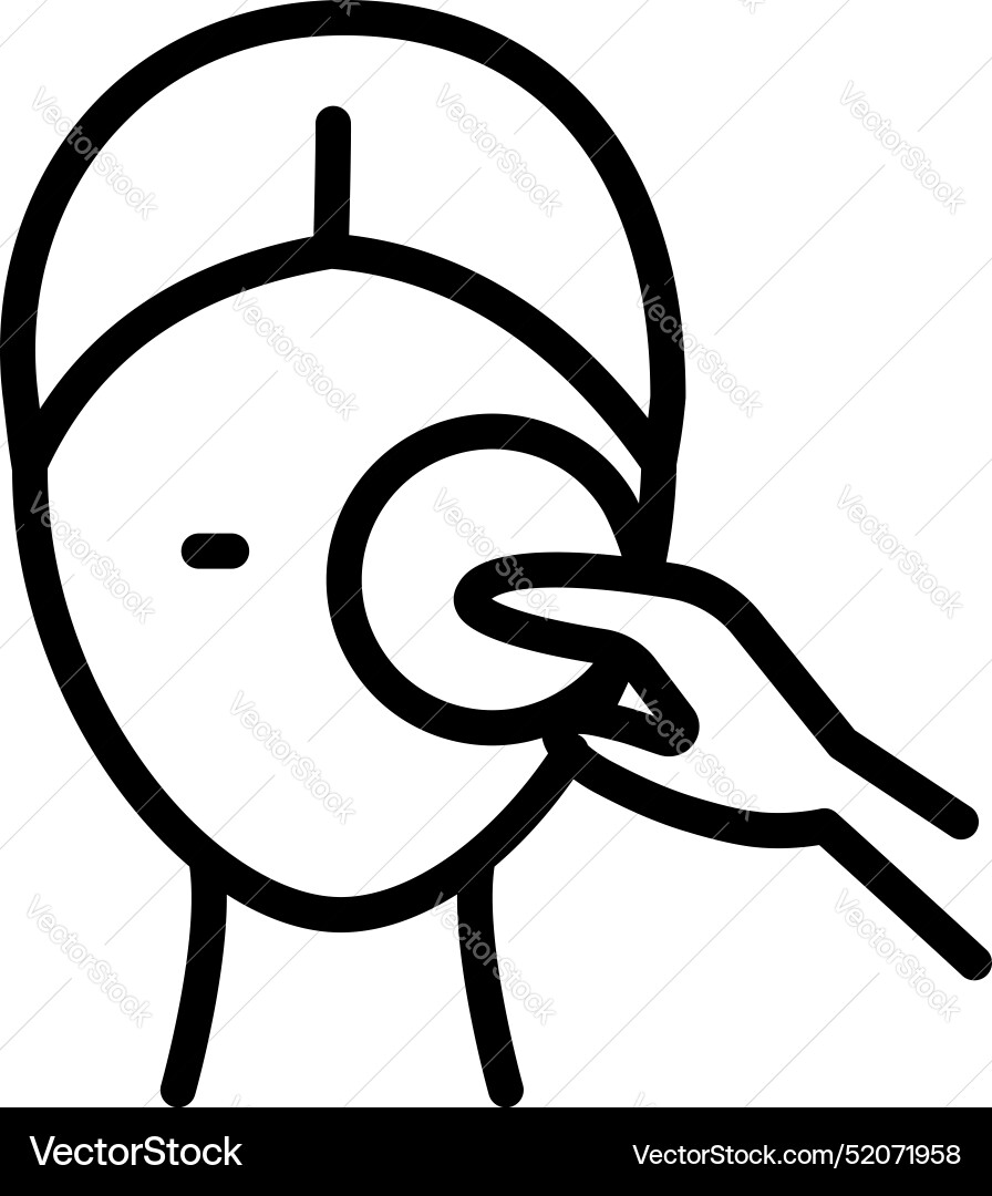 Makeup removal linear icon cleansing for healthy Vector Image