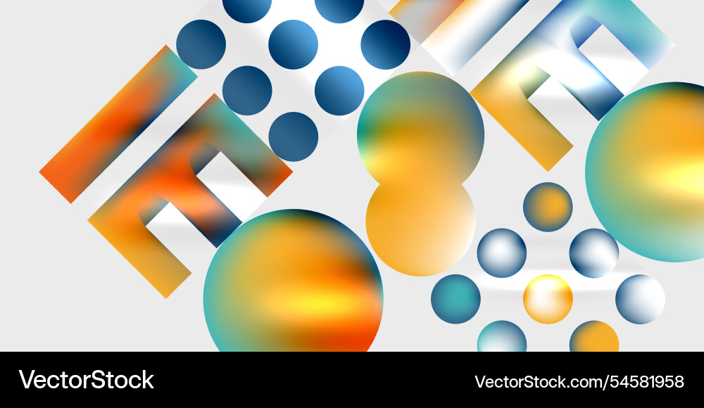 Simple shapes - circles triangles rectangles Vector Image