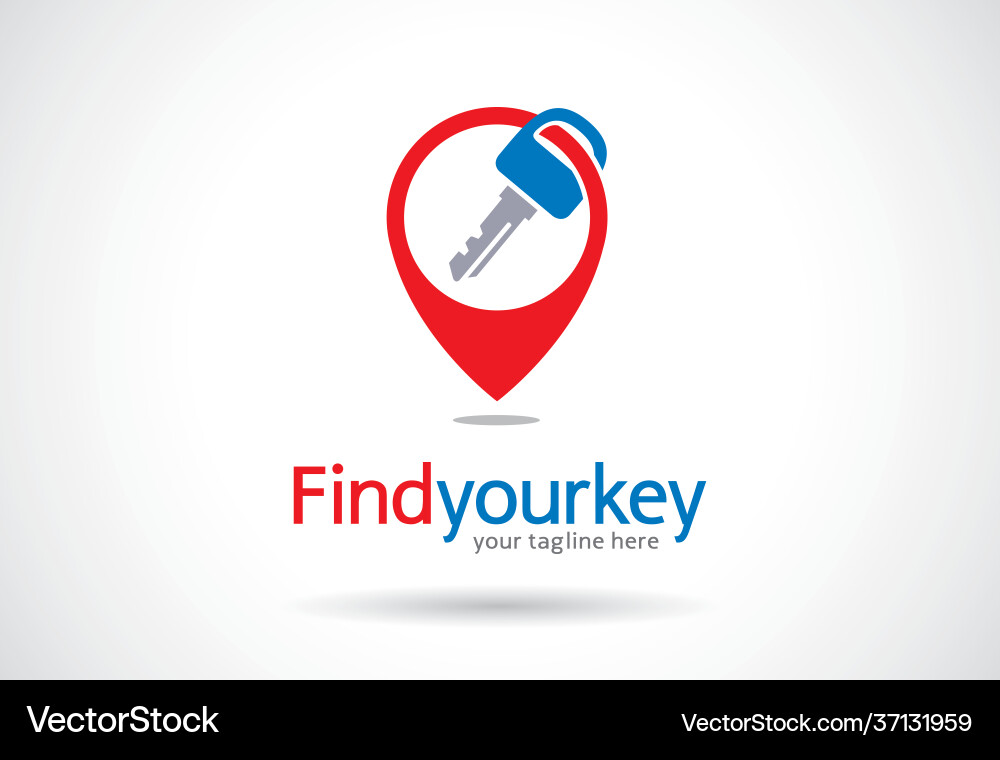 Find your key logo template design emblem Vector Image