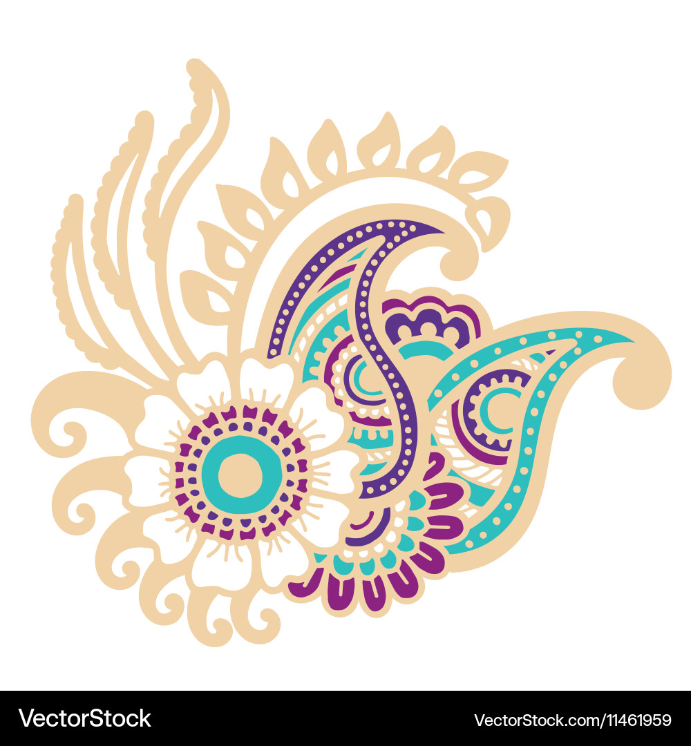 Mehndi design patterns Royalty Free Vector Image