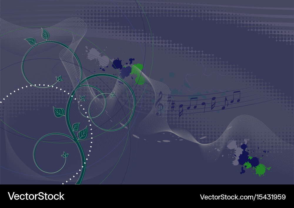 Old school background notes desktop wallpaper Vector Image