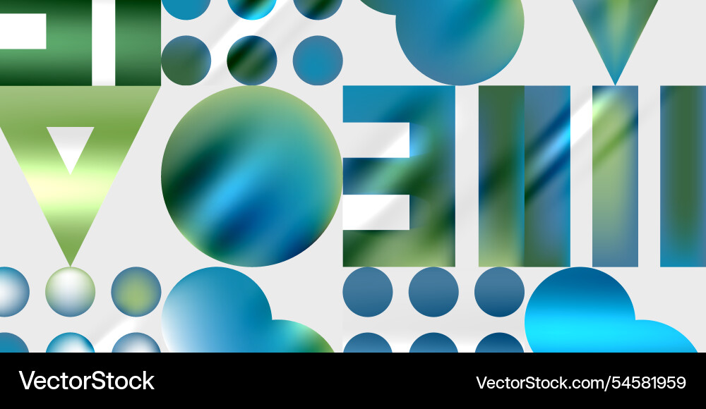 Triangles circles squares rectangles design Vector Image