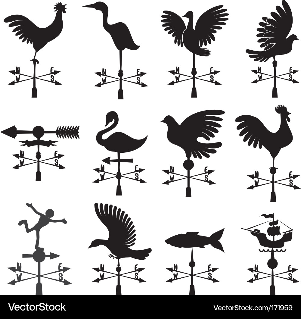 Wind vane Royalty Free Vector Image - VectorStock