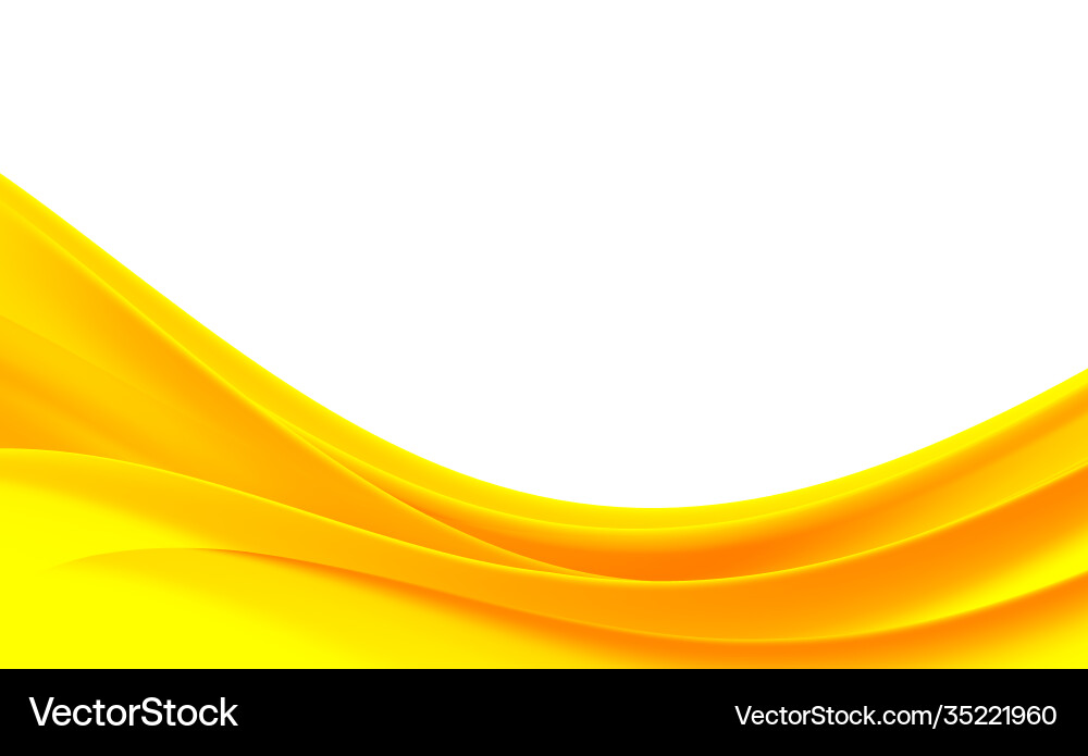 Abstract Wavy Yellow Background Royalty Free Vector Image