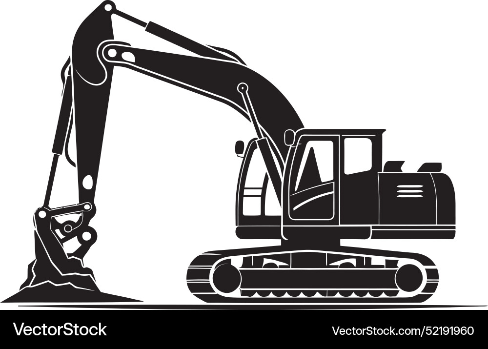 Excavator resale value a comprehensive Royalty Free Vector