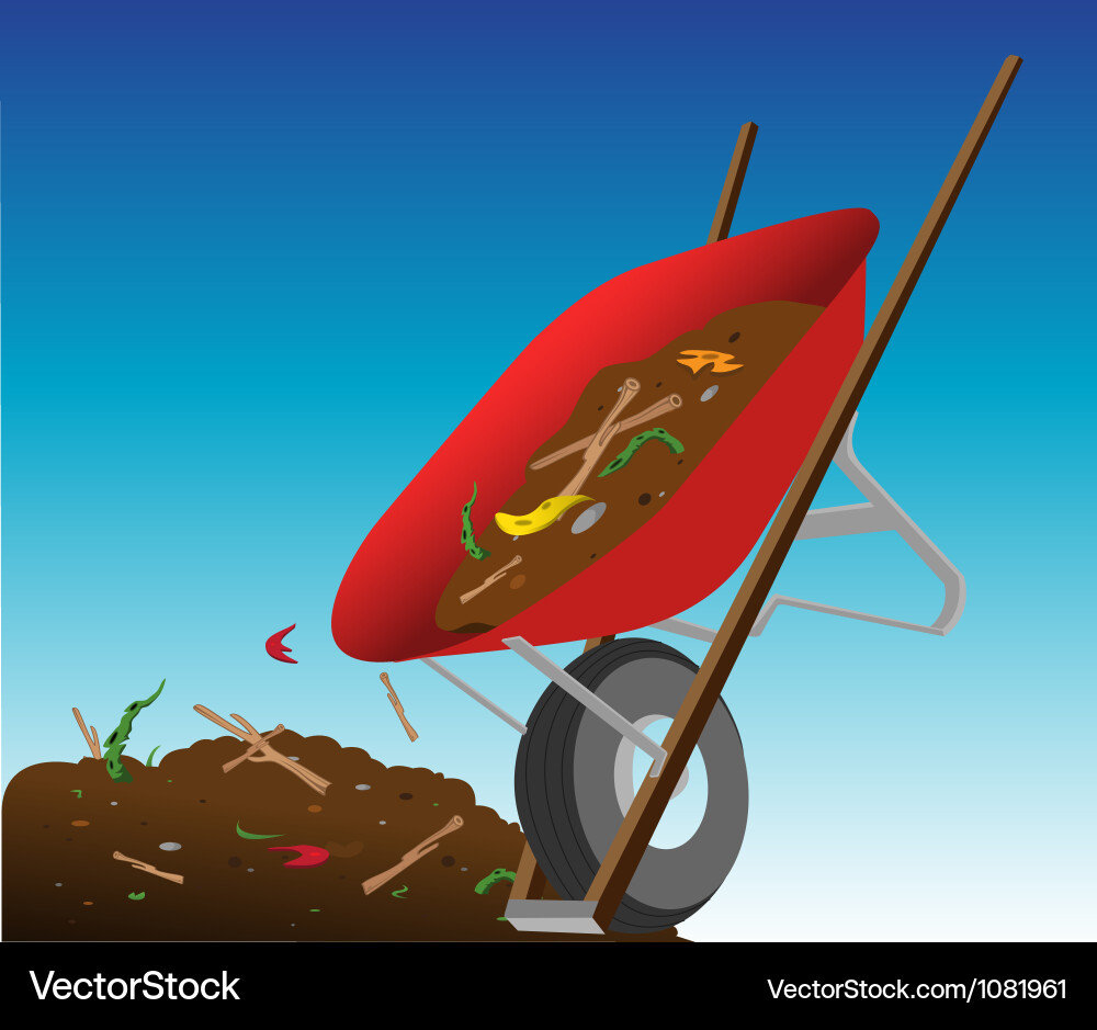 Cartoon Compost Pile Royalty Free Vector Image
