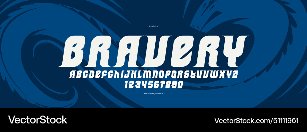 Classic serif vintage font for logos and emblems Vector Image