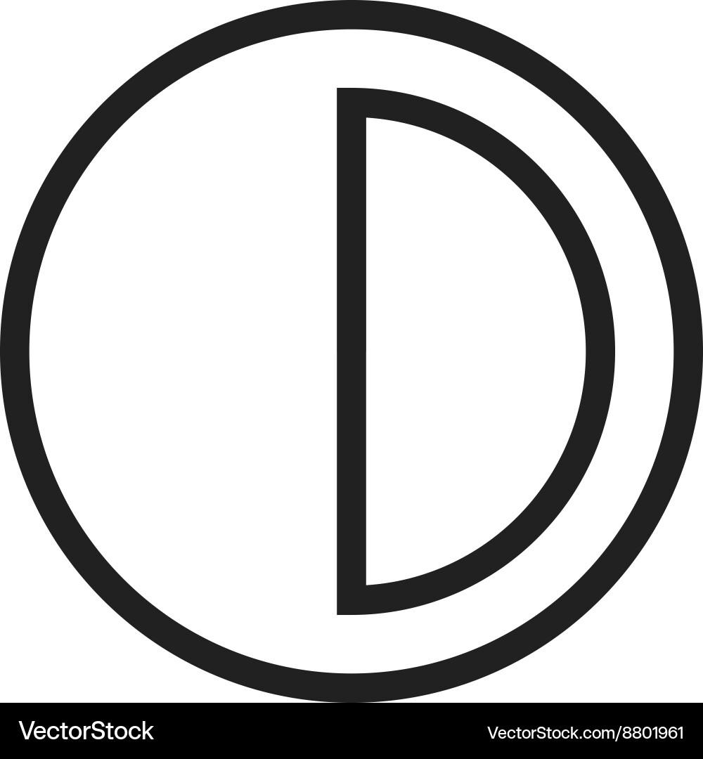 Half Pie Chart Icon Royalty Free Vector Image - VectorStock