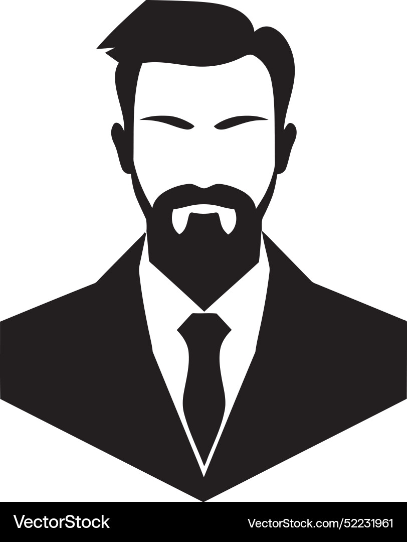 Noir effect men in black perspectivesstylish str Vector Image