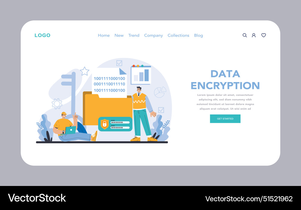 Data storage concept flat Royalty Free Vector Image