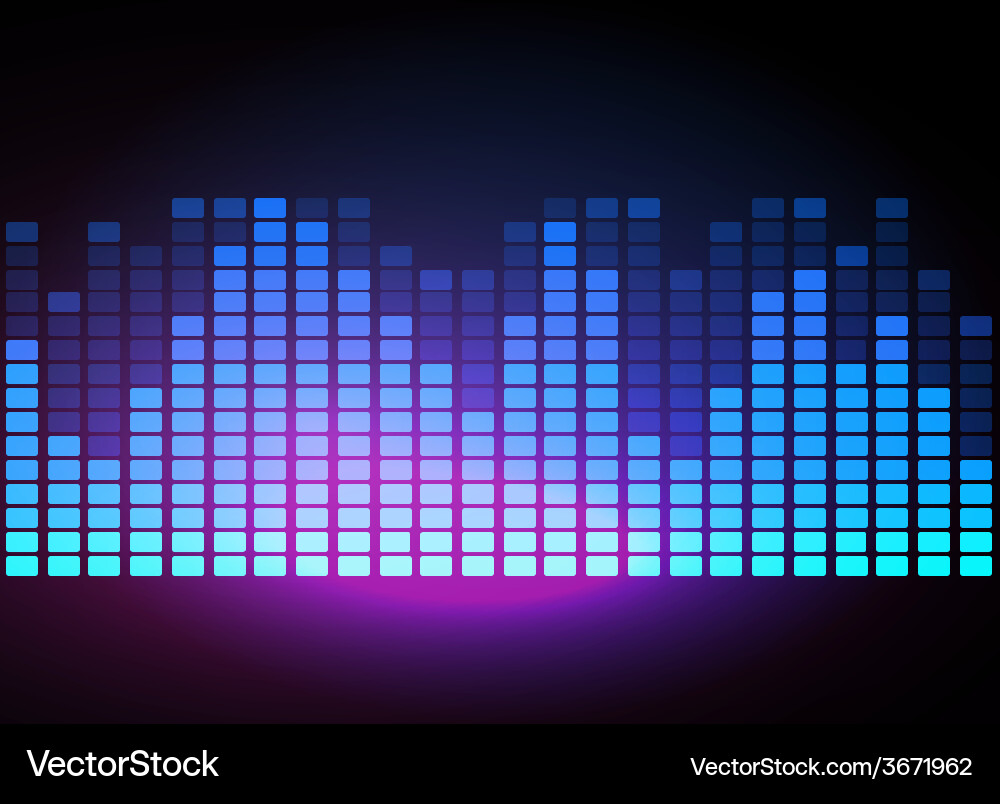 Digital equalizer Royalty Free Vector Image - VectorStock