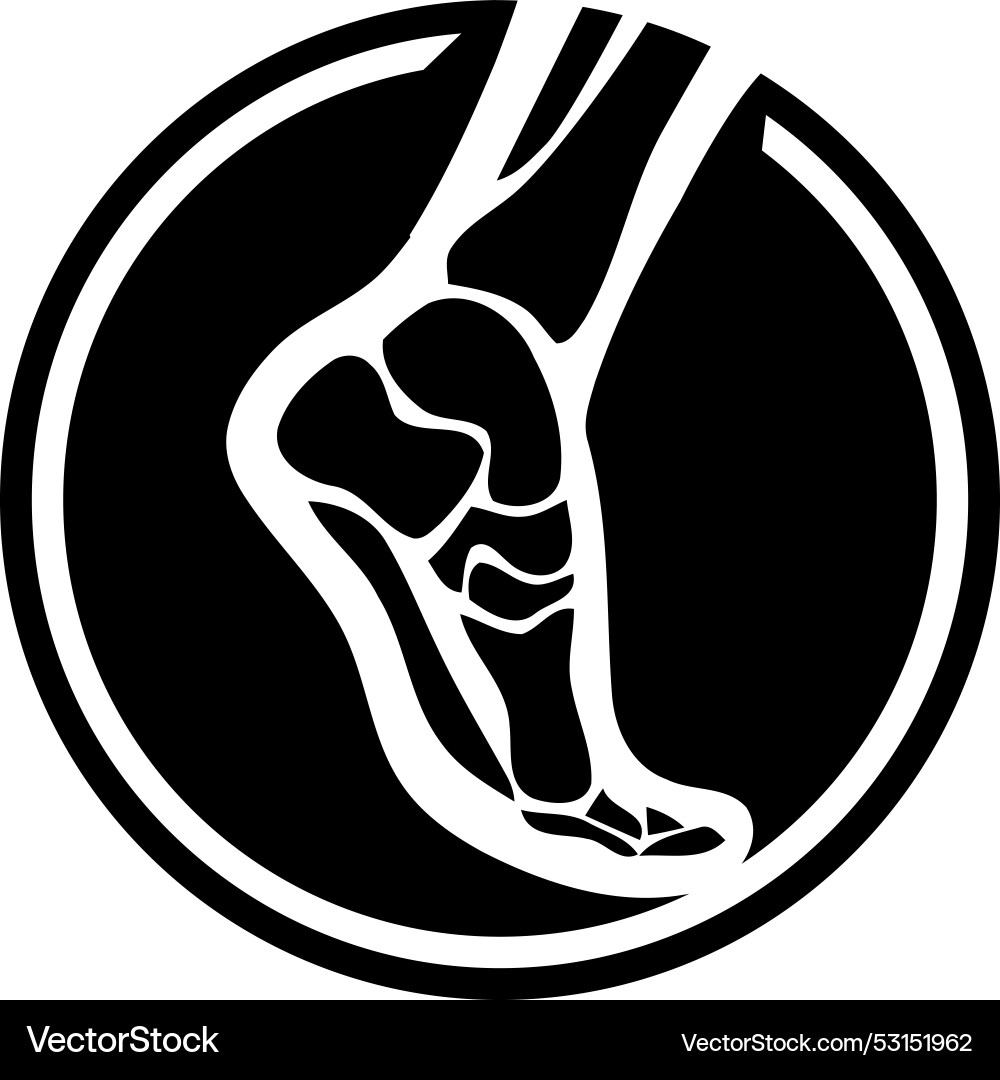 Foot pain logo Royalty Free Vector Image - VectorStock