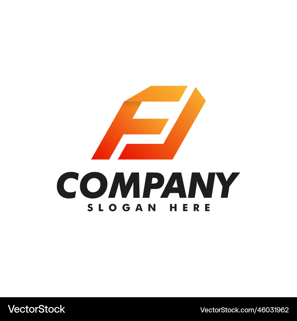 Letter fj logo icon Royalty Free Vector Image - VectorStock