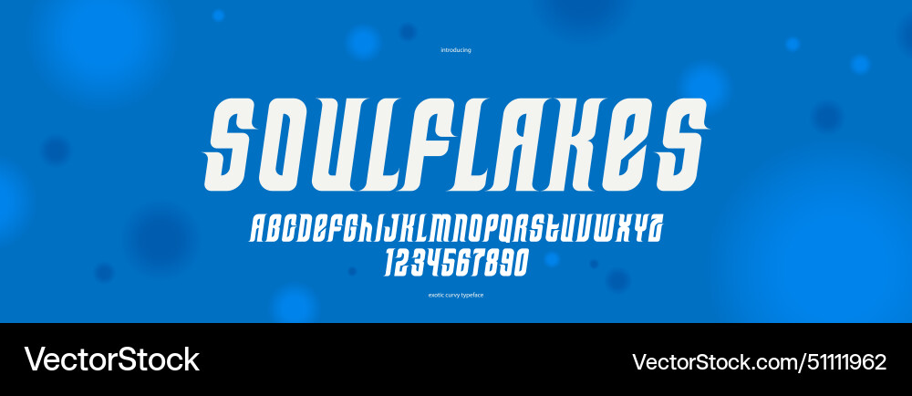 Luxury elegant font for logos and emblems modern Vector Image