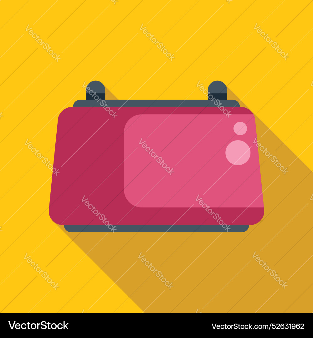 Modern electric toaster with temperature control Vector Image