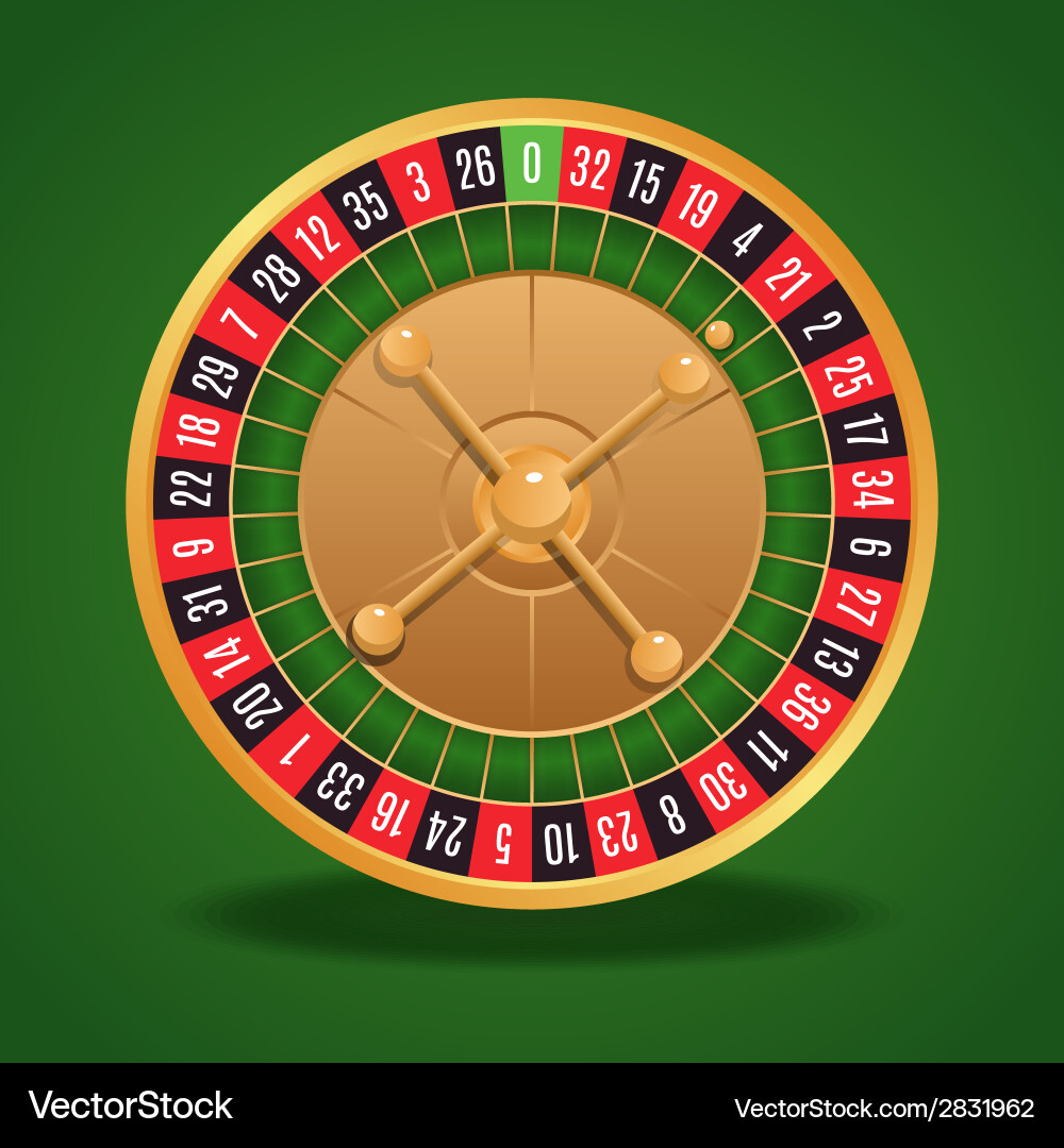 Realistic roulette isolated Royalty Free Vector Image