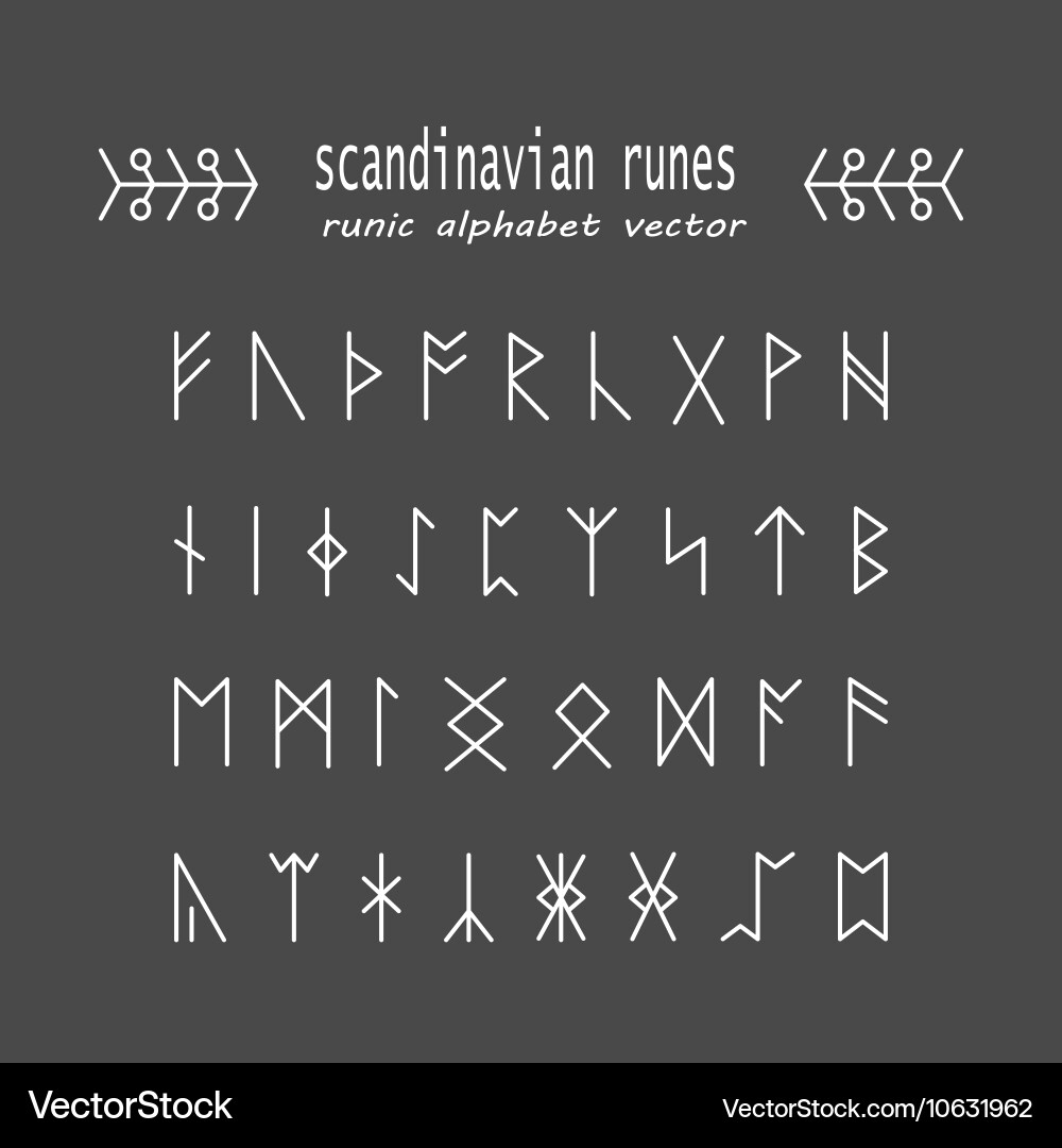 Old Rune Symbols 170+ Nordic Runes Pictures Stock Illustrations,