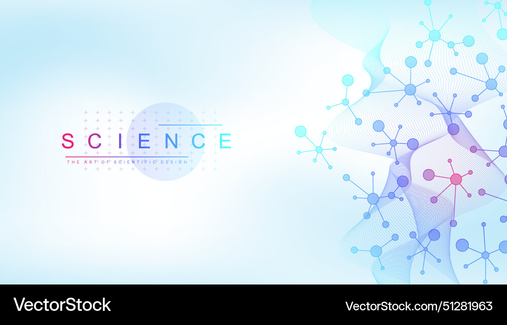 Dna abstract background structure for science Vector Image