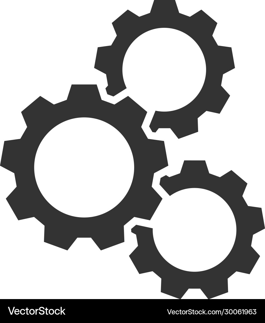 Engine gear icon Royalty Free Vector Image - VectorStock