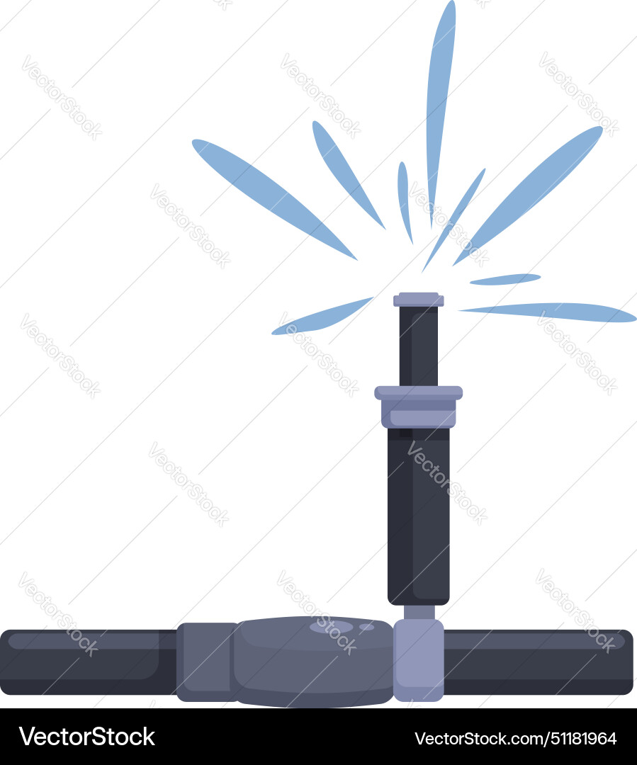 Control watering icon cartoon yard Royalty Free Vector Image